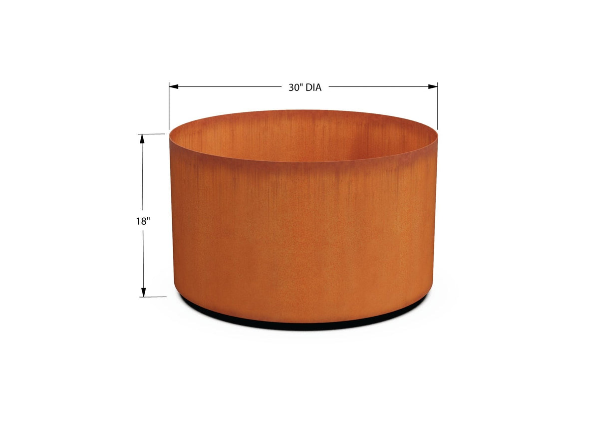Corten Steel Round Planter – 12